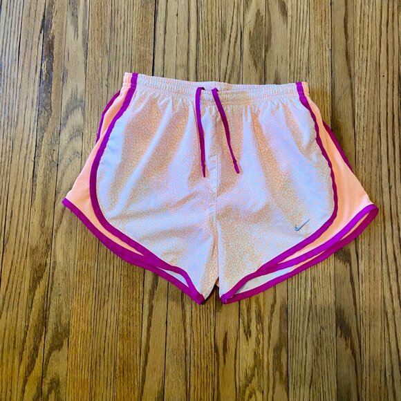 Nike | Shorts | Nike Pink Pattern Dot Animal Print Dry Fit Running ...